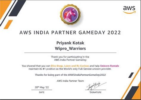 priyank kotak on linkedin awsindiapartnergameday2022 12 comments