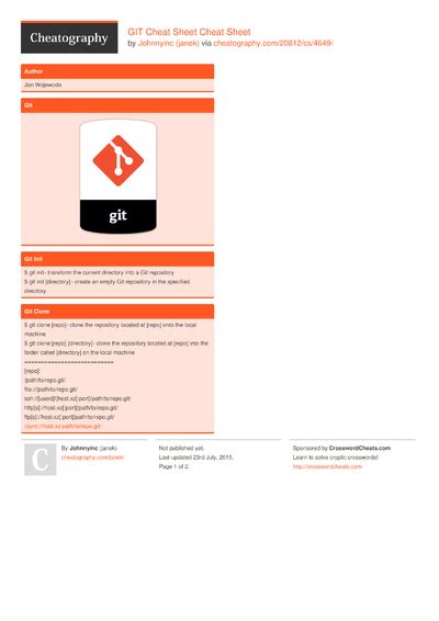 5 Svn Cheat Sheets Cheat Sheets For Every Occasion
