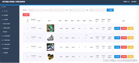 计算机毕业设计springboot基于微信小程序的二手鞋交易系统a54vg【附源码】 二手交易市场微信小程序er图 csdn博客
