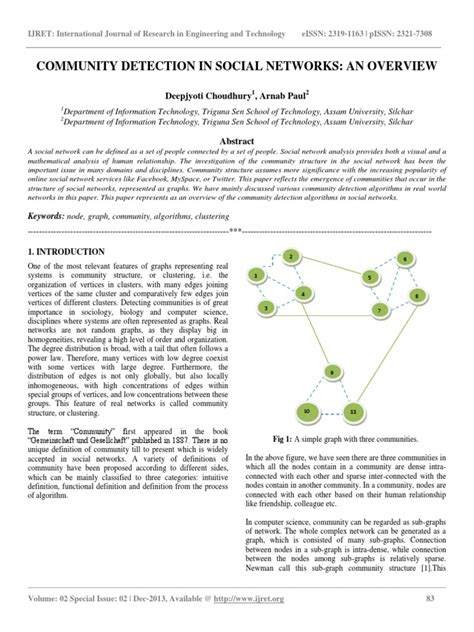 Community Detection In Social Networks An Overview Pdf Eigenvalues