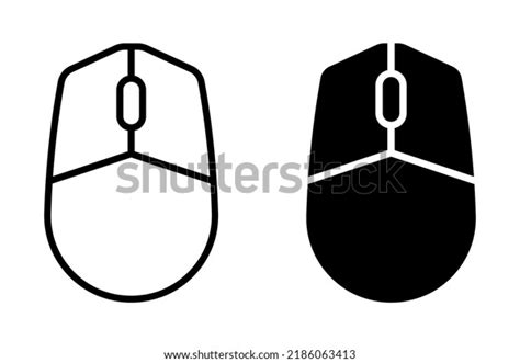 Mouse Icon Computer Mouse Sign Vector Stock Vector Royalty Free 2186063413 Shutterstock