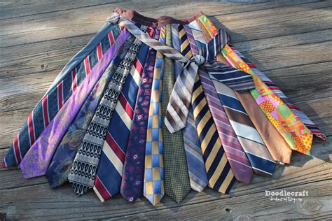 Upcycled Tie Skirt