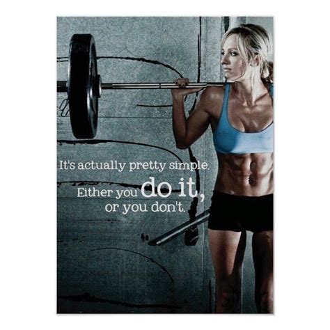 Workout Motivational Poster Zazzle Workout Motivation Women