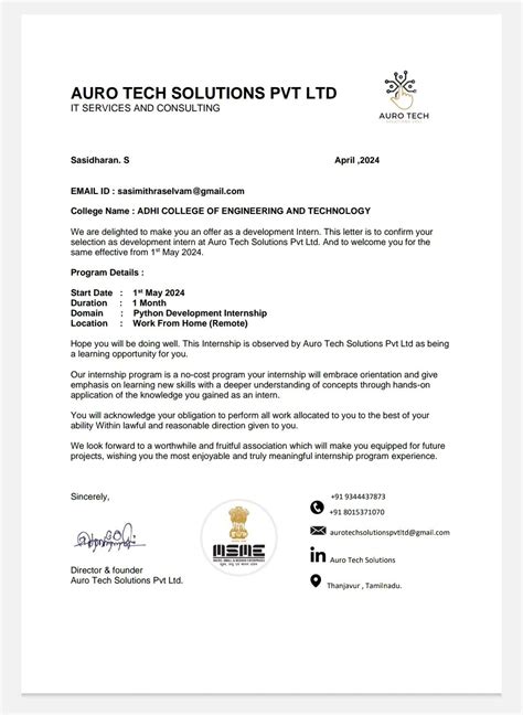 Sasidharan S On Linkedin Internship Pythondevelopment Learningopportunity Aurotechsolutions