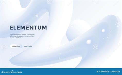 Neumorphism Poster With Gradient Light Wave Stock Vector