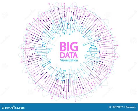 Big Data Visualization Concept Vector Design Stock Vector Illustration Of Frame Particle