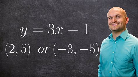 How To Determine If A Point Lies On A Line Or Not Using The Point And