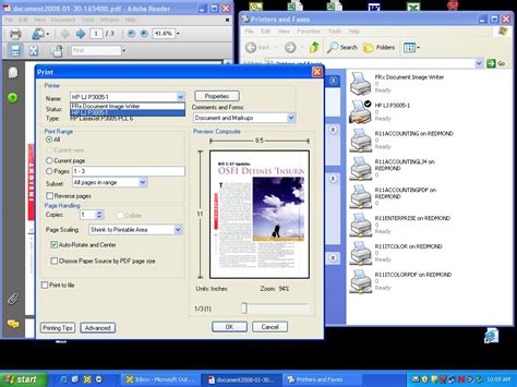 Adobe Reader Not Displaying Network Printers