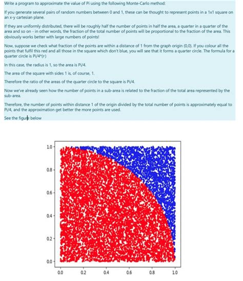 Solved Write A Program To Approximate The Value Of Pi Using