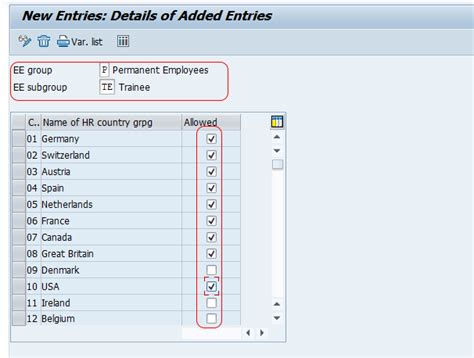sap hr assign employee subgroup to employee group