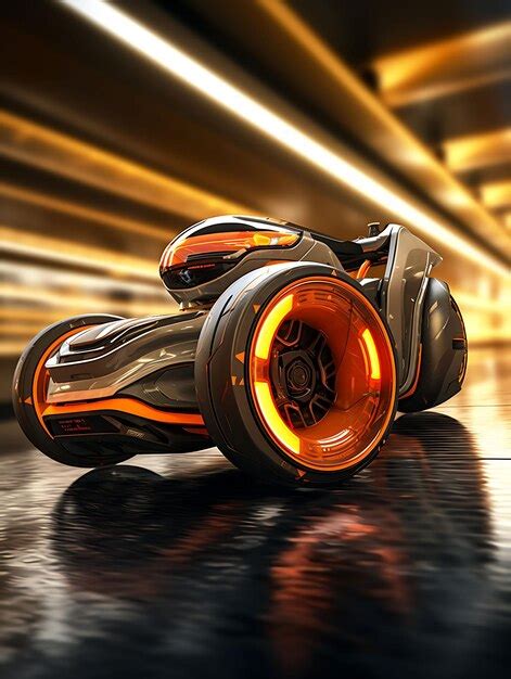 Premium Ai Image Photoshoot Of A Mini Mobility Future Hoverboard Wit Creative Concept Future