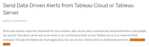data driven alert alert option is disable how to make enable