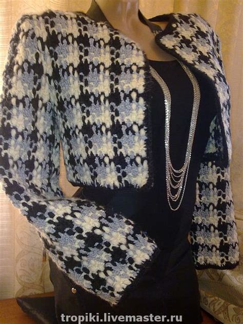 Пиджаки жакеты ручной работы жакет вязаный укороченный Светлана Волкодав Sv Tropiki