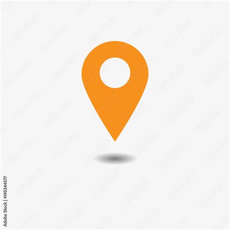Vector Of Map Pointer Icon GPS Location Symbol Flat Design Style