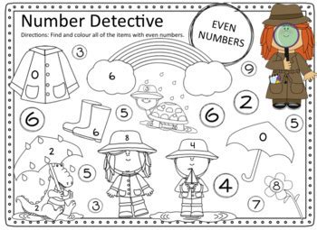 Odd And Even Number Worksheets 1 Digit Numbers By Sand And Sunsets
