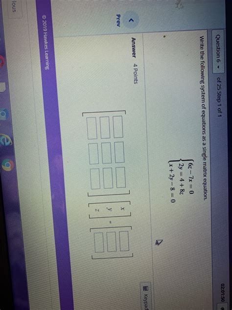 solved 02 01 50 question 6 of 25 step 1 of 1 write the