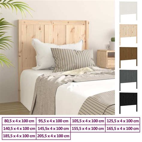 Solid Wood Pine Bed Headboard Wooden Bed Header Multi Colours Sizes