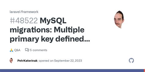 Mysql Migrations Multiple Primary Key Defined When Sqlgenerateinvisibleprimarykeyon