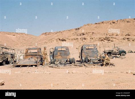 Wrecked Military Vehicles Are Seen At The Hassi Beida Post In The Disputed Moroccan Algerian