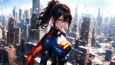 X Superwoman X Anime Girl K Wallpaper X Resolution Hd K Wallpapers Images