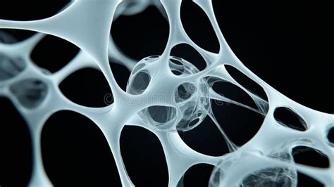 Complex Integrated Lattice String Structure Abstract Image Of A Complex