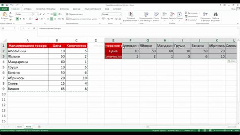 Как быстро поменять строки и столбцы таблицы местами Youtube