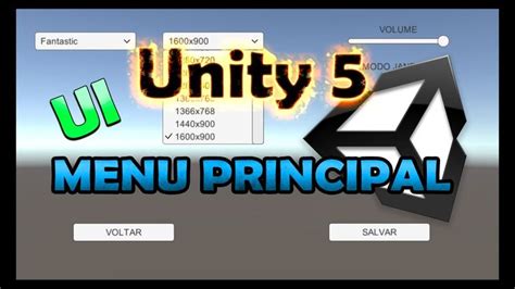 Tutorial Unity 5 Menu Principal Unity 53 Ou Superior Ui