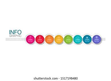 Vector Horizontal Infographic Diagram Template Business Stock Vector