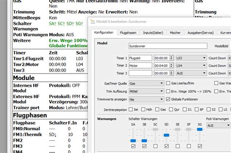 OpenTx Companion Bug In Model Print And Compare Switch Warnings For Horus X X