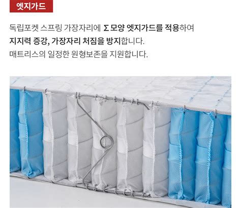 G5 P 프리미엄 유로탑 독립 포켓 스프링 매트리스