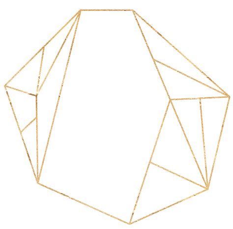 Cliparts from Anna : Geometric gold frames. Геометрические золотые рамки.