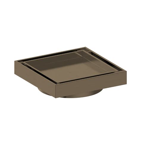 Tile Insert Floor Waste 80mm Antique Brass