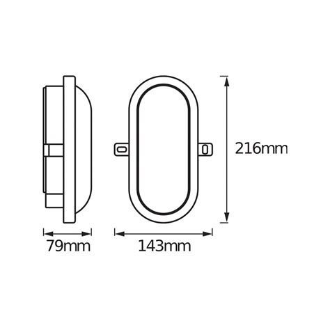 Osram Led Vanjska Zidna Svjetiljka Bulkhead Crna 11 W Plastika Ip54