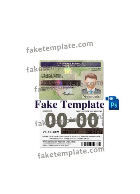 Australian Drivers License Template Victoria Australia Driver License