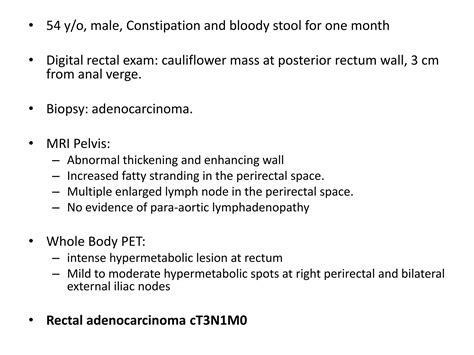 Rectal Cancer Case Revised Pptx