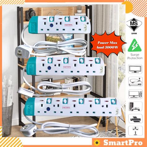 Sirim Trailing Extension Socket Trailing Socket Extension Plug With