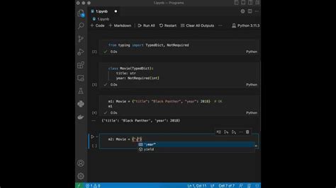 Python Tutorial New In Python 311 Pep 655 Typeddict Items As