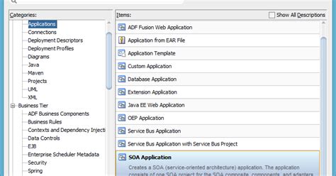 Salzotech Soa Suite 12c Quick Starts Jdeveloper 1213 Not Showing