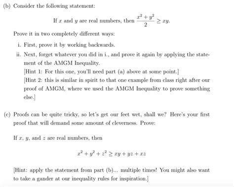 solved b consider the following statement if x and y are