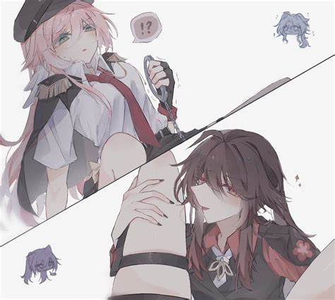 Hu Tao And Yanfei Genshin Impact Drawn By Nutthanunkhomk Danbooru