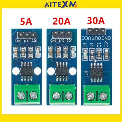Hall Current Sensor Module Acs712 Module 5a 20a 30a Hall Current Sensor Module 5a 20a 30a Acs712