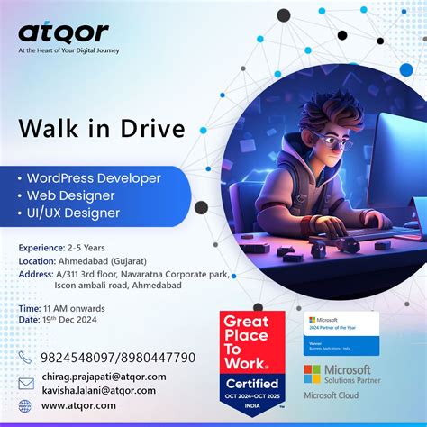 Atqor Hr On Linkedin Wordpressdeveloper Webdesigner Uiuxdesigner