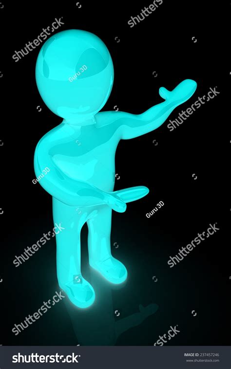 D People Man Person Presenting Pointing Stock Illustration Shutterstock