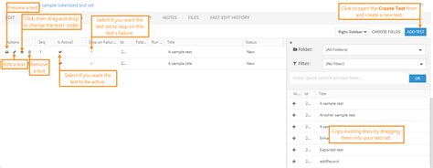 add edit and delete test sets qacomplete documentation