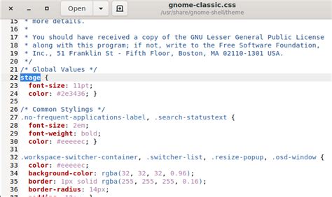 cara mengubah ukuran top bar pada gnome shell bengkel ti
