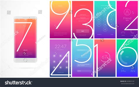 Modern Ui Gui Screen Vector Design Stock Vector Royalty Free Shutterstock