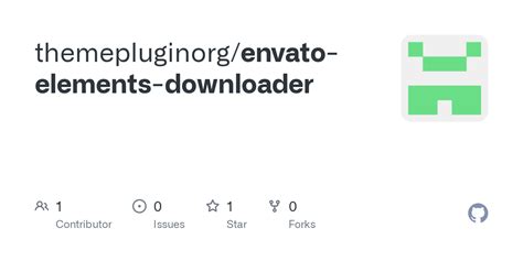 Github Themepluginorgenvato Elements Downloader