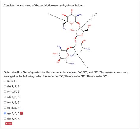 Solved Consider The Structure Of The Antibiotice Neomycin Chegg Com