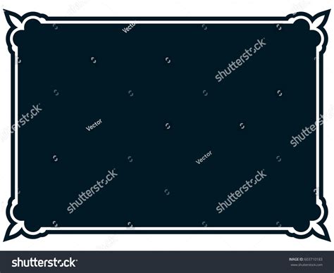 Frame Border Label Vector Vintage Banner Royalty Free Stock Vector