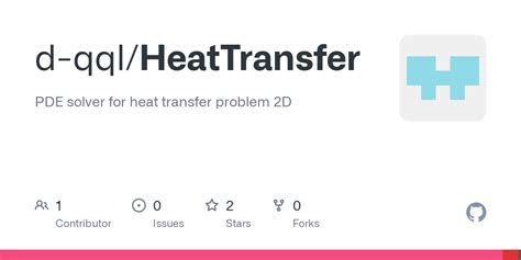 Github D Qql Heattransfer Pde Solver For Heat Transfer Problem 2d